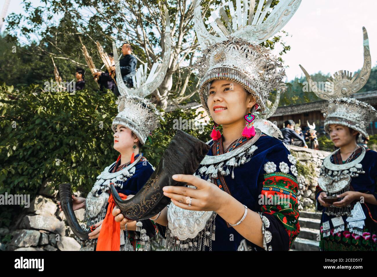 GUINZHOU, CHINA - JUNE 14, 2018: Attractive young Chinese females of ...