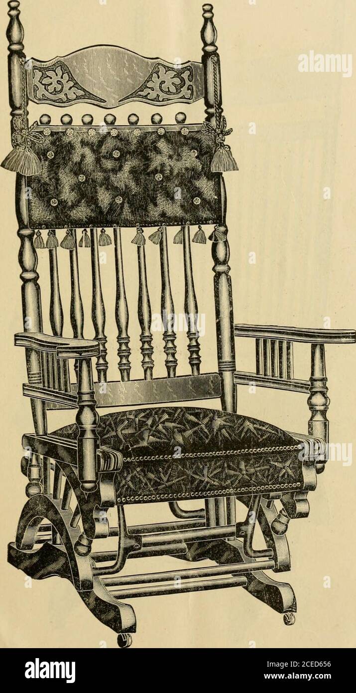 . [Catalog]. No. 18-MLEAN PATENT SWING ROCKER. In Oak Only. Finished ...