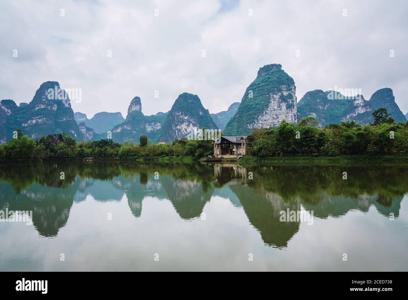 Serene riverside village hi-res stock photography and images - Alamy