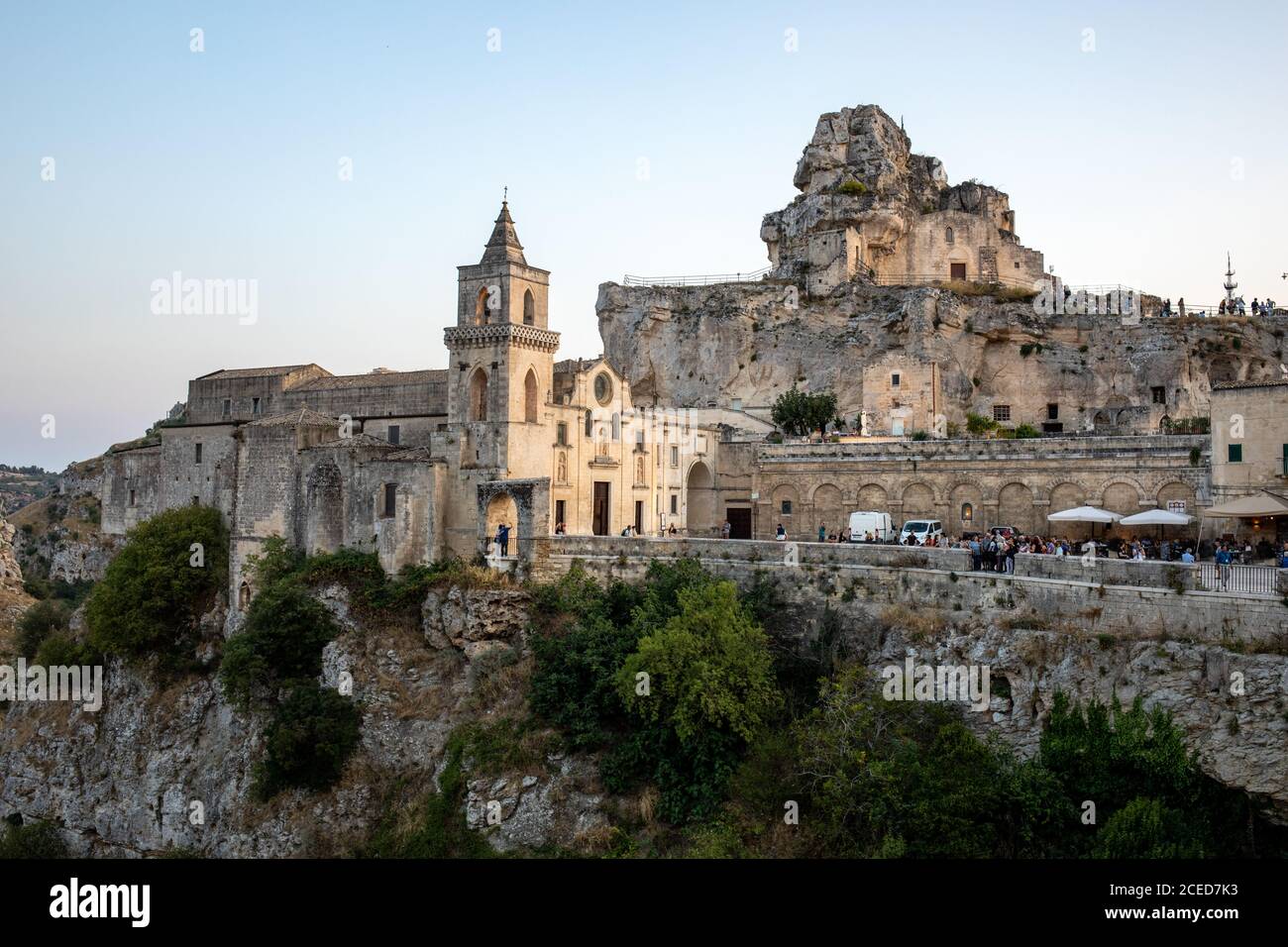 Matera, Italy - September 17, 2019: View at Church of San Pietro ...