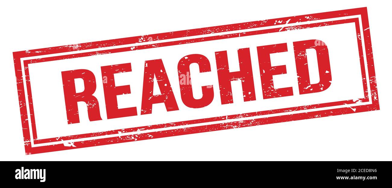 Reached stamp hi-res stock photography and images - Alamy