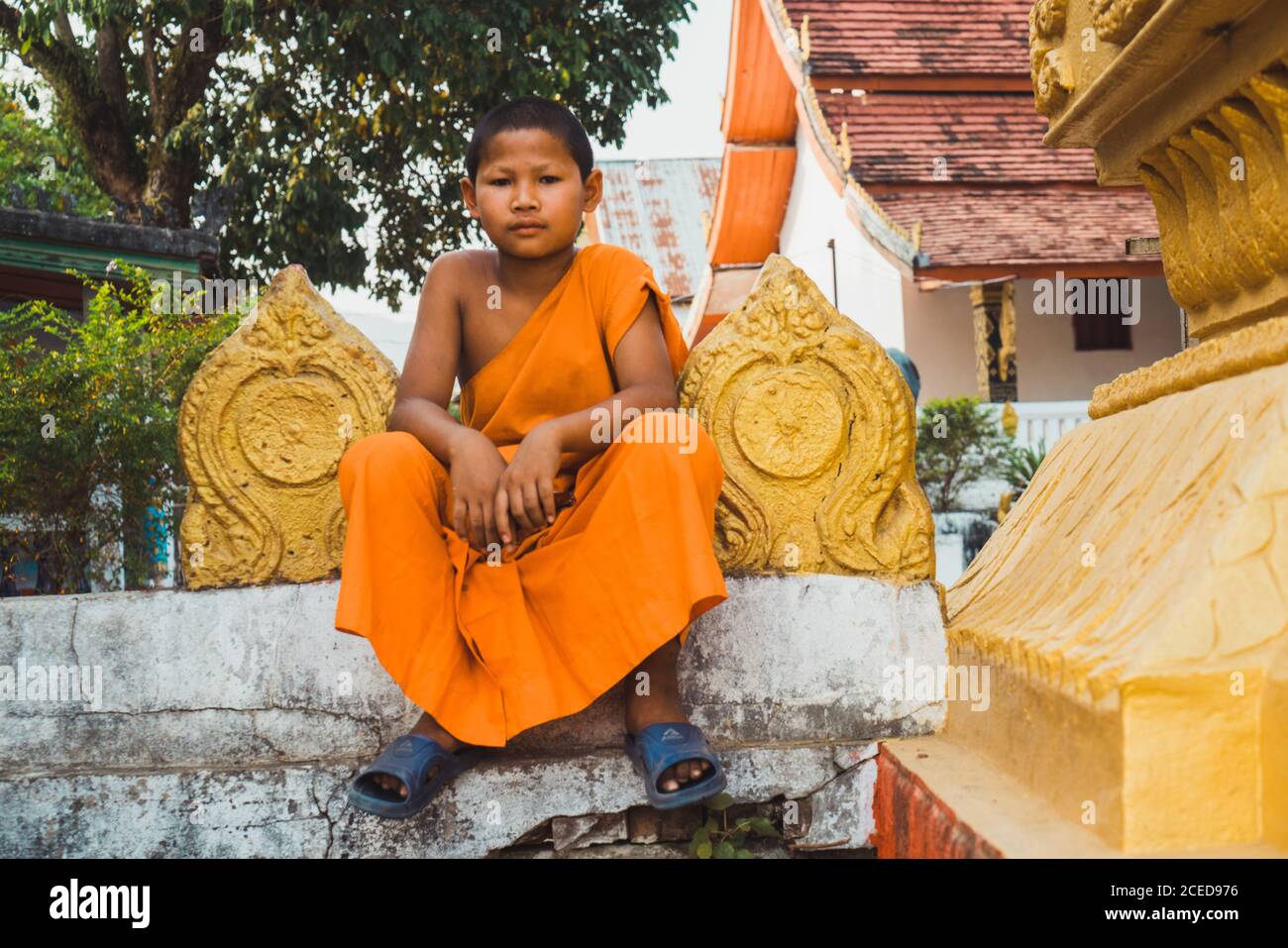 Cute little monk hi-res stock photography and images - Alamy