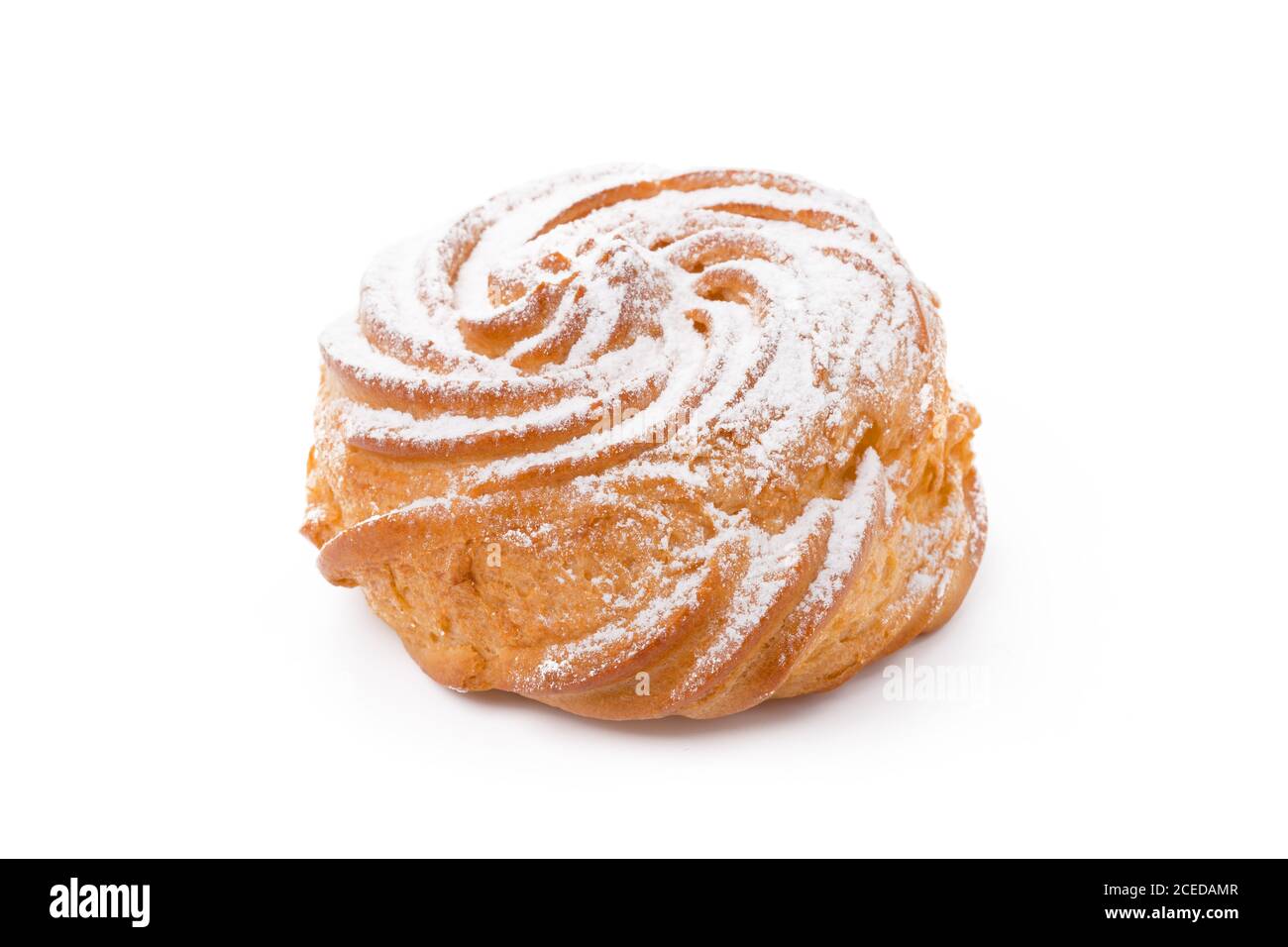 One french profitrole cake isolated on white Stock Photo - Alamy