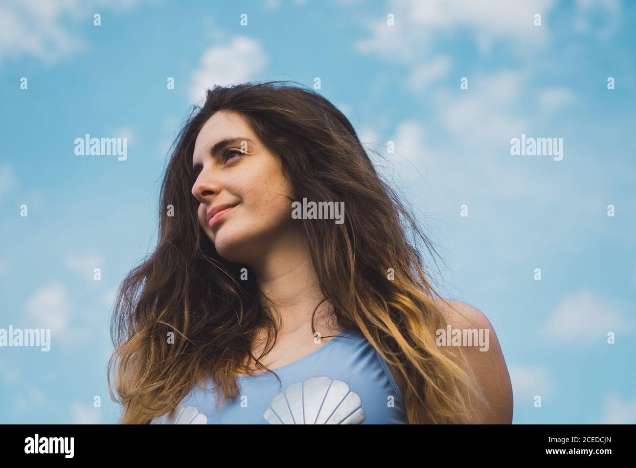 Blue swimsuit hi-res stock photography and images - Alamy