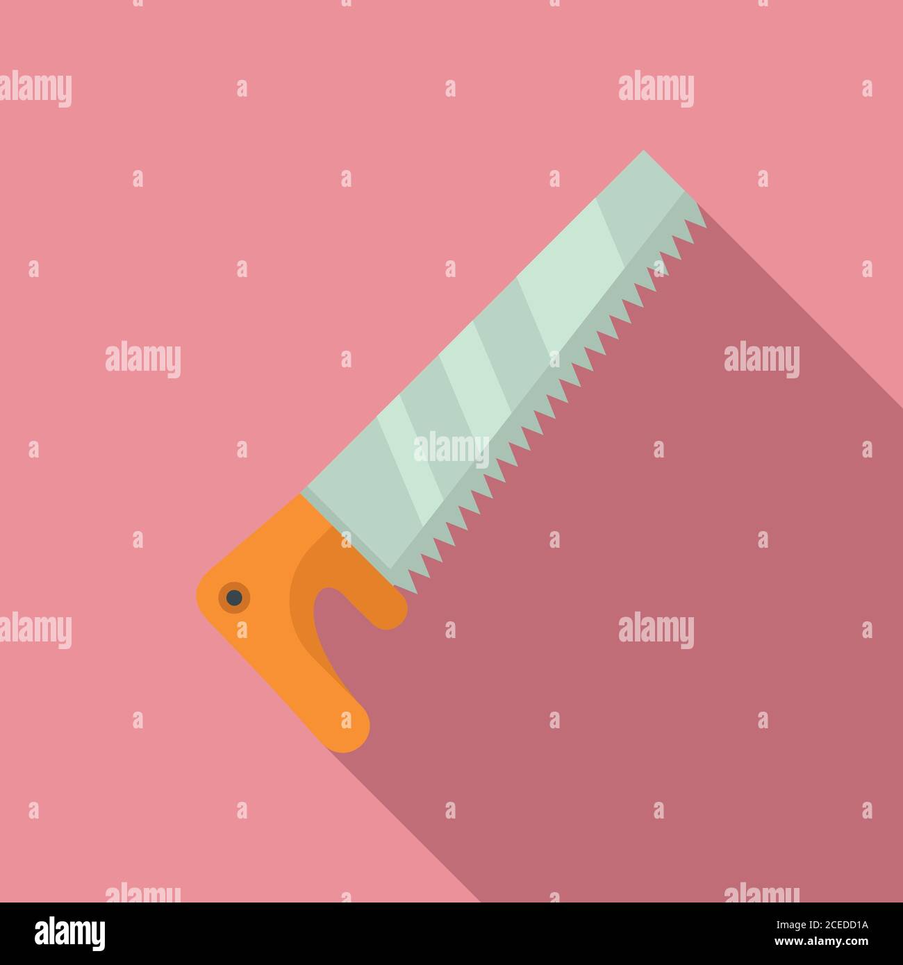 Crosscut saw icon. Flat illustration of crosscut saw vector icon for ...