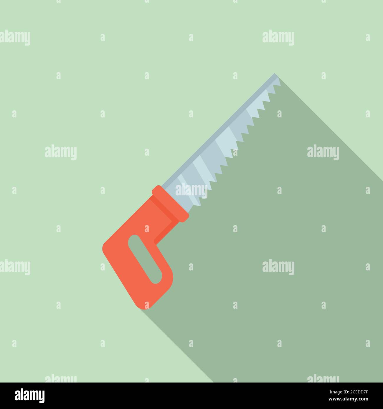 Small hand saw icon. Flat illustration of small hand saw vector icon ...