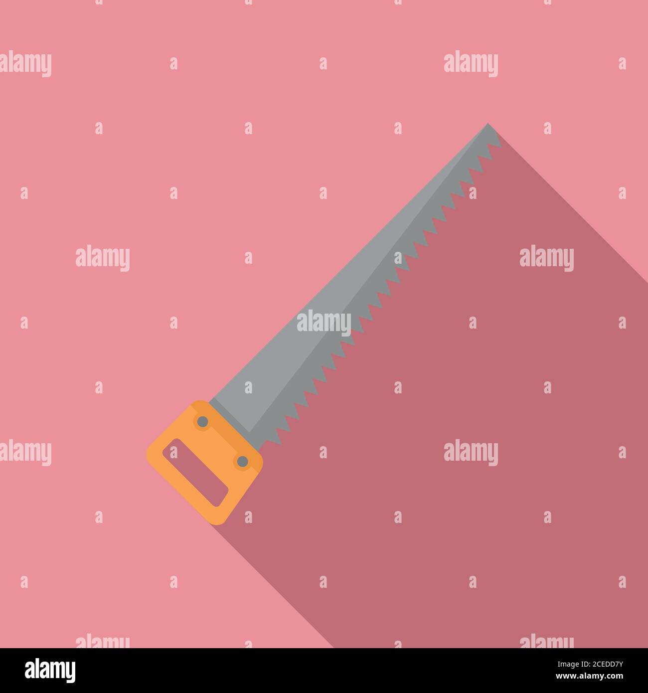 Farm hand saw icon. Flat illustration of farm hand saw vector icon for ...