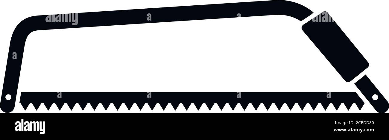 Hacksaw icon. Simple illustration of hacksaw vector icon for web design ...