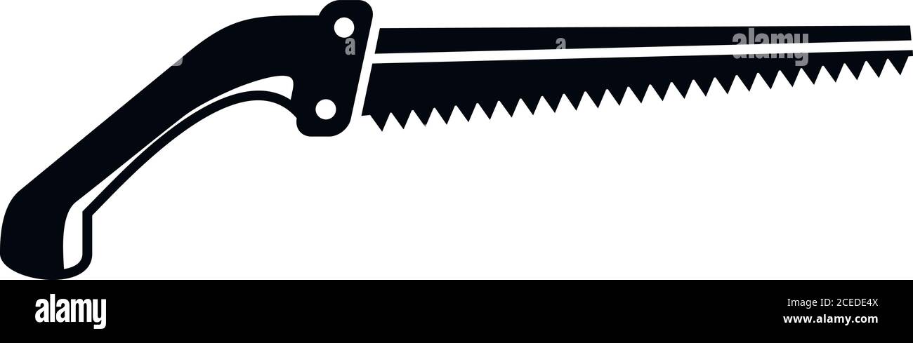 Tree pruner saw icon. Simple illustration of tree pruner saw vector ...