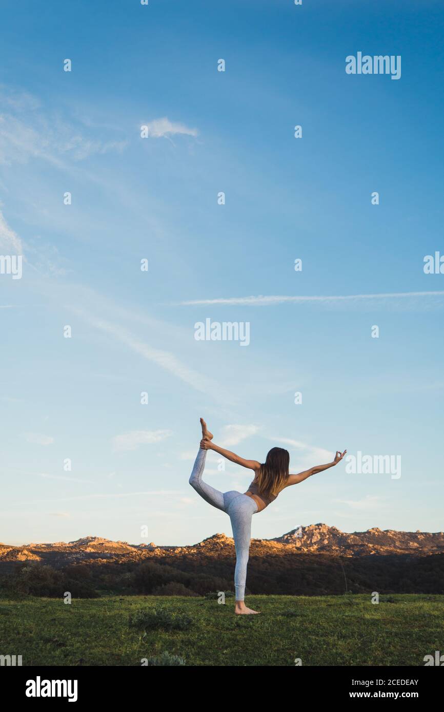 Stretching field hi-res stock photography and images - Alamy