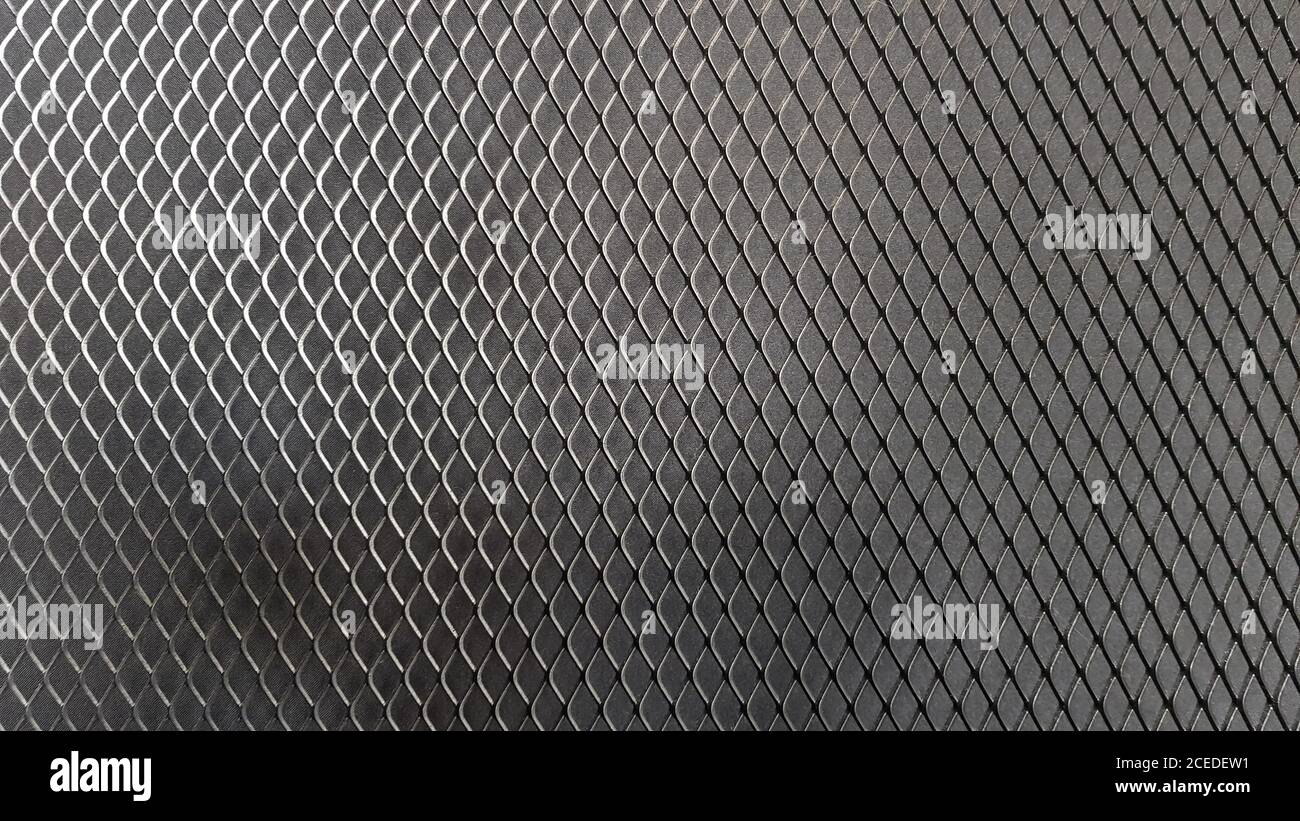 Metal mesh seamless pattern. Black metal mesh texture on a black ...