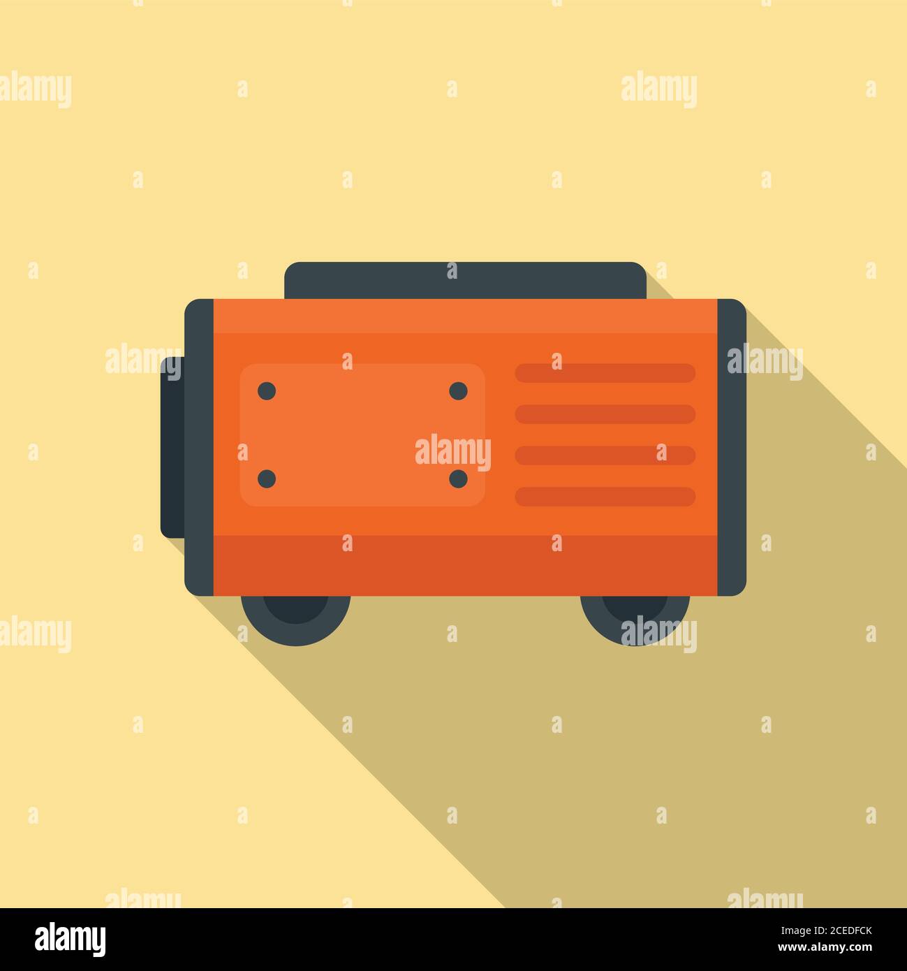Fuel generator icon. Flat illustration of fuel generator vector icon ...