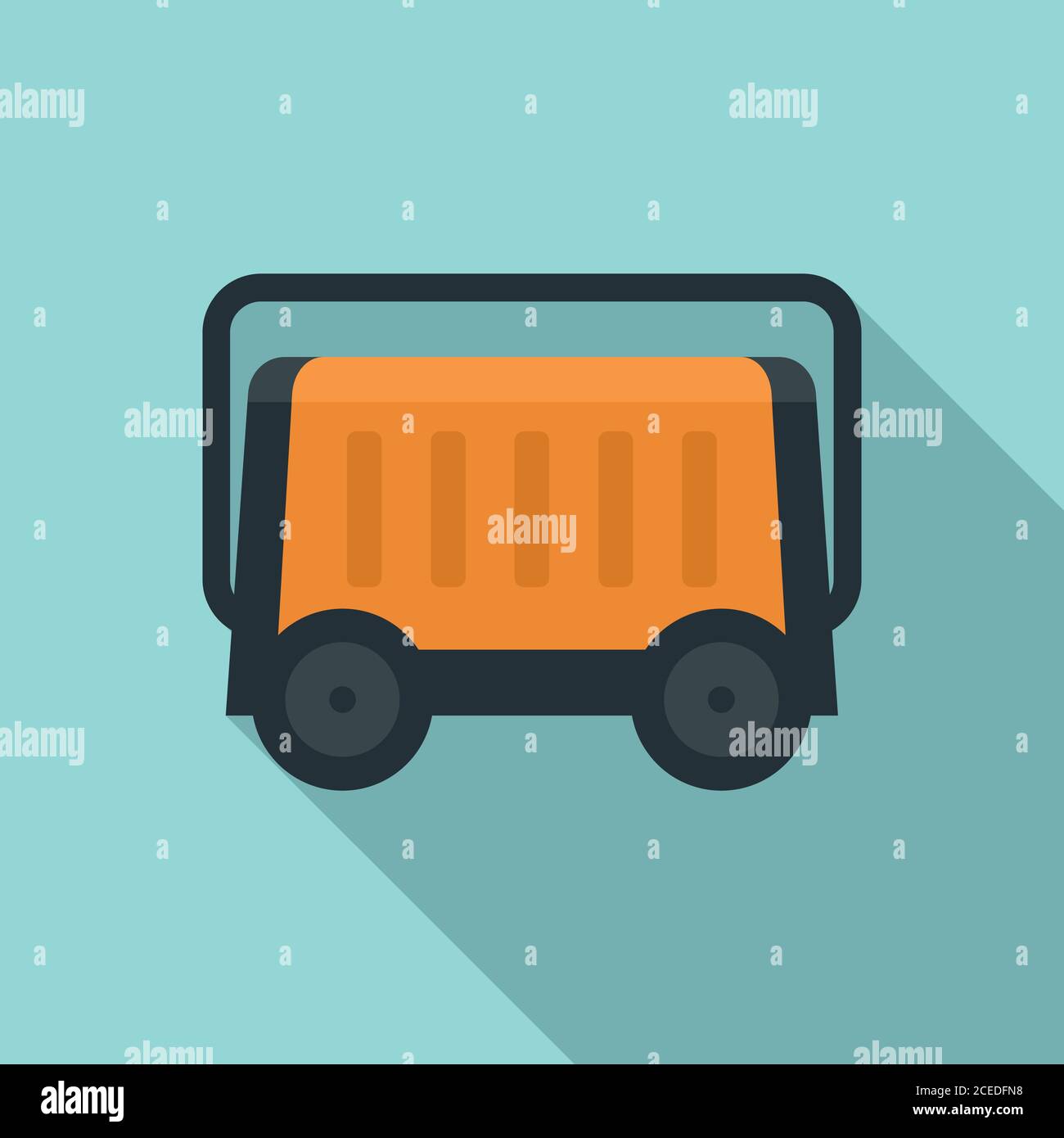 Portable generator icon. Flat illustration of portable generator vector ...