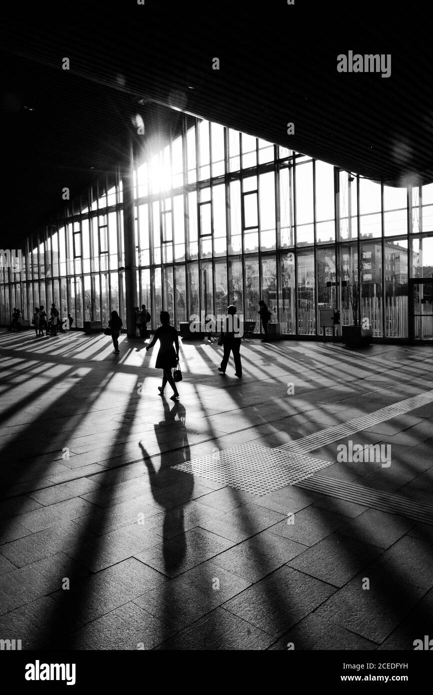 Interior spacious windows on Black and White Stock Photos & Images - Alamy