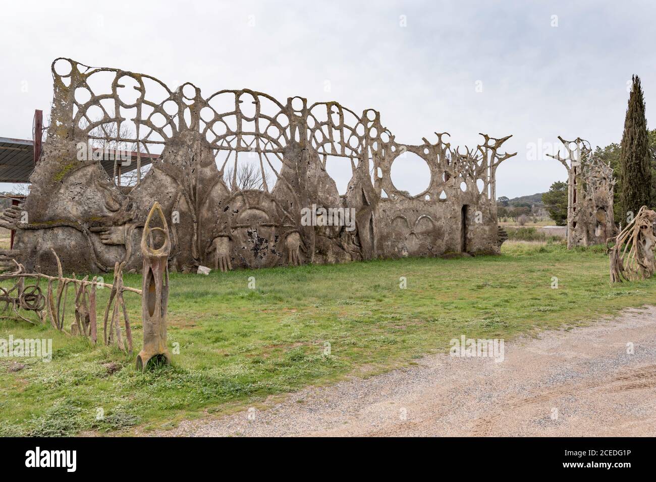 The Dreamers Gate sculpture in the country town of Collector near the ...