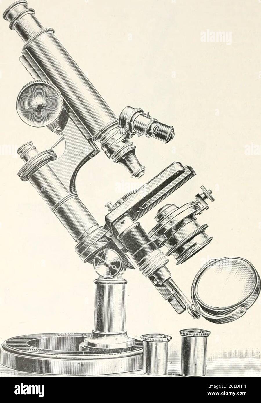. The microscope and its revelations. FIG. 184 —Rosss new (tripod ...