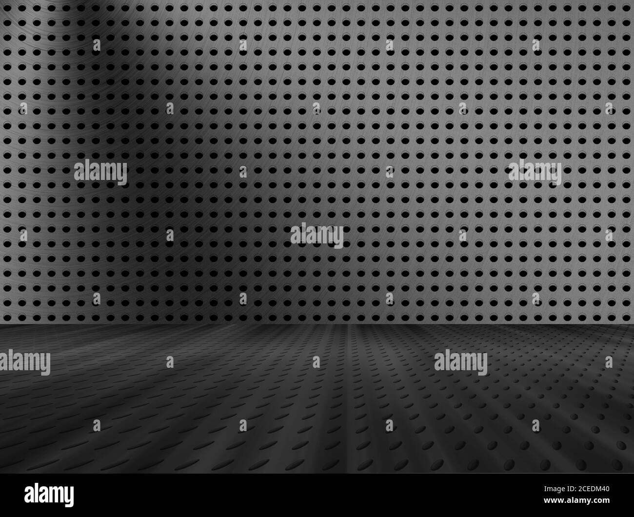 Grey floor and wall textures with round holes Stock Photo - Alamy