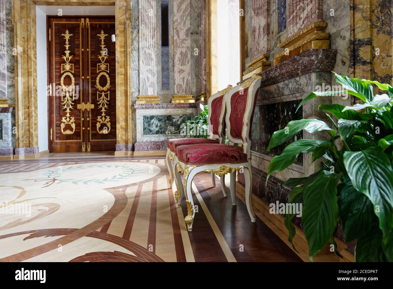 Interior of Marble Palace in Saint Petersburg, Russia Stock Photo - Alamy