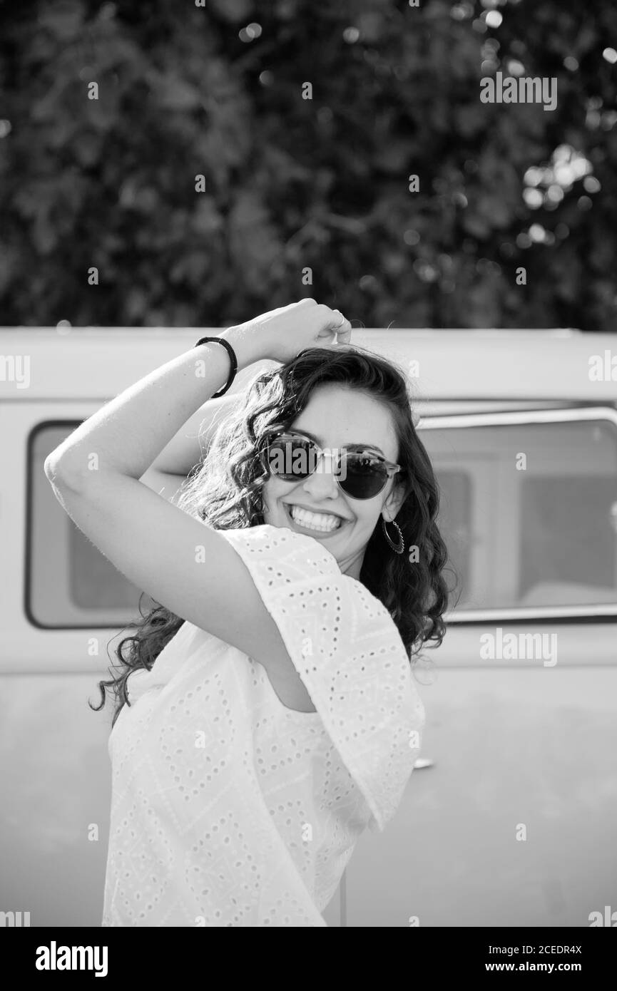 Leisure posing Black and White Stock Photos & Images - Alamy