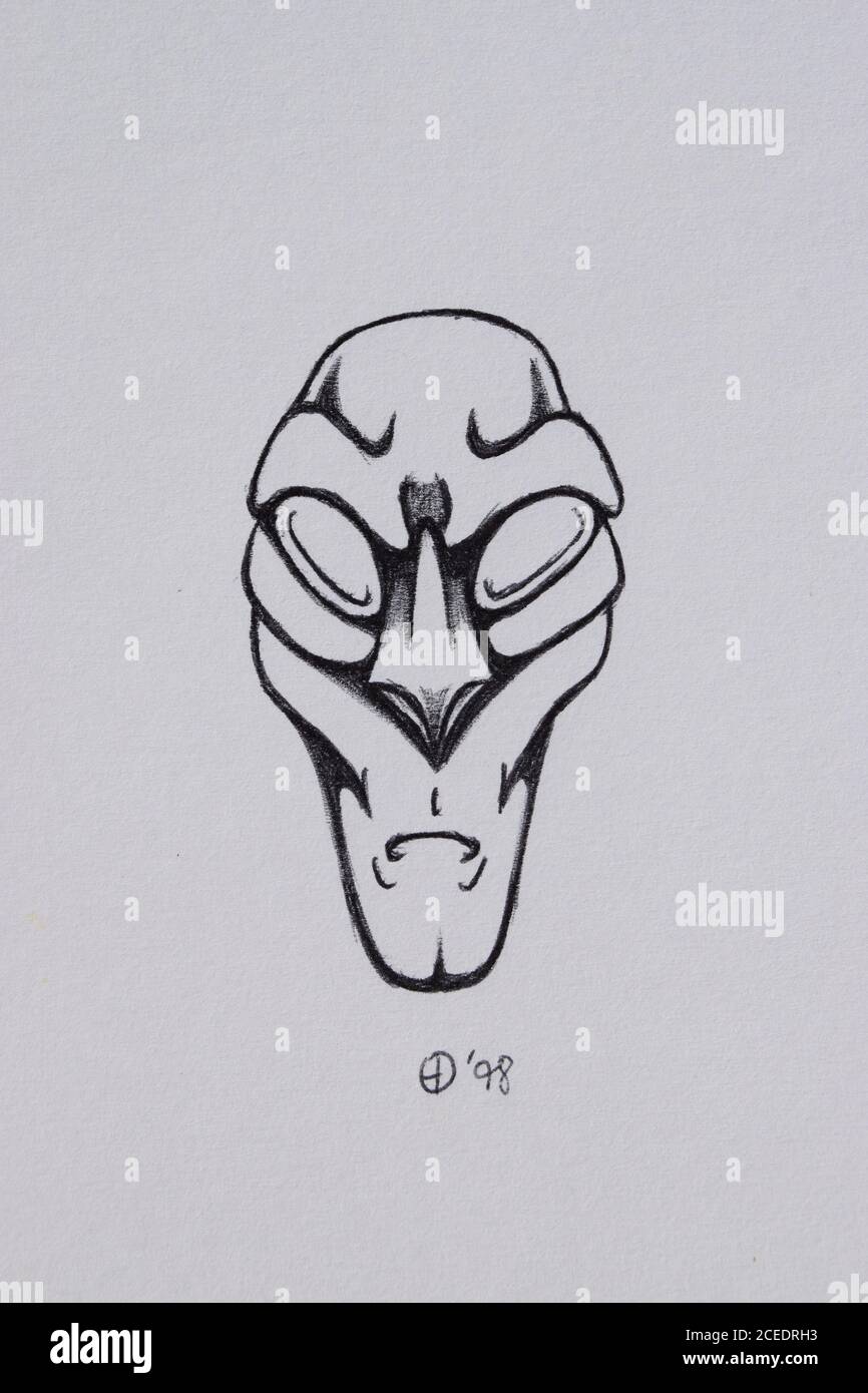 Blank face pen and ink hi-res stock photography and images - Alamy