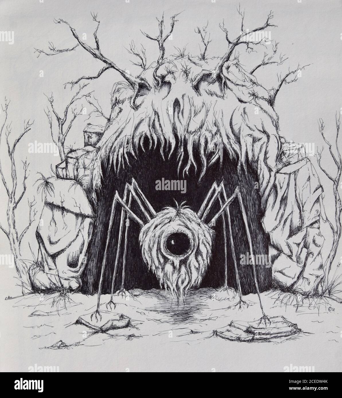 Monster Spider Sketch