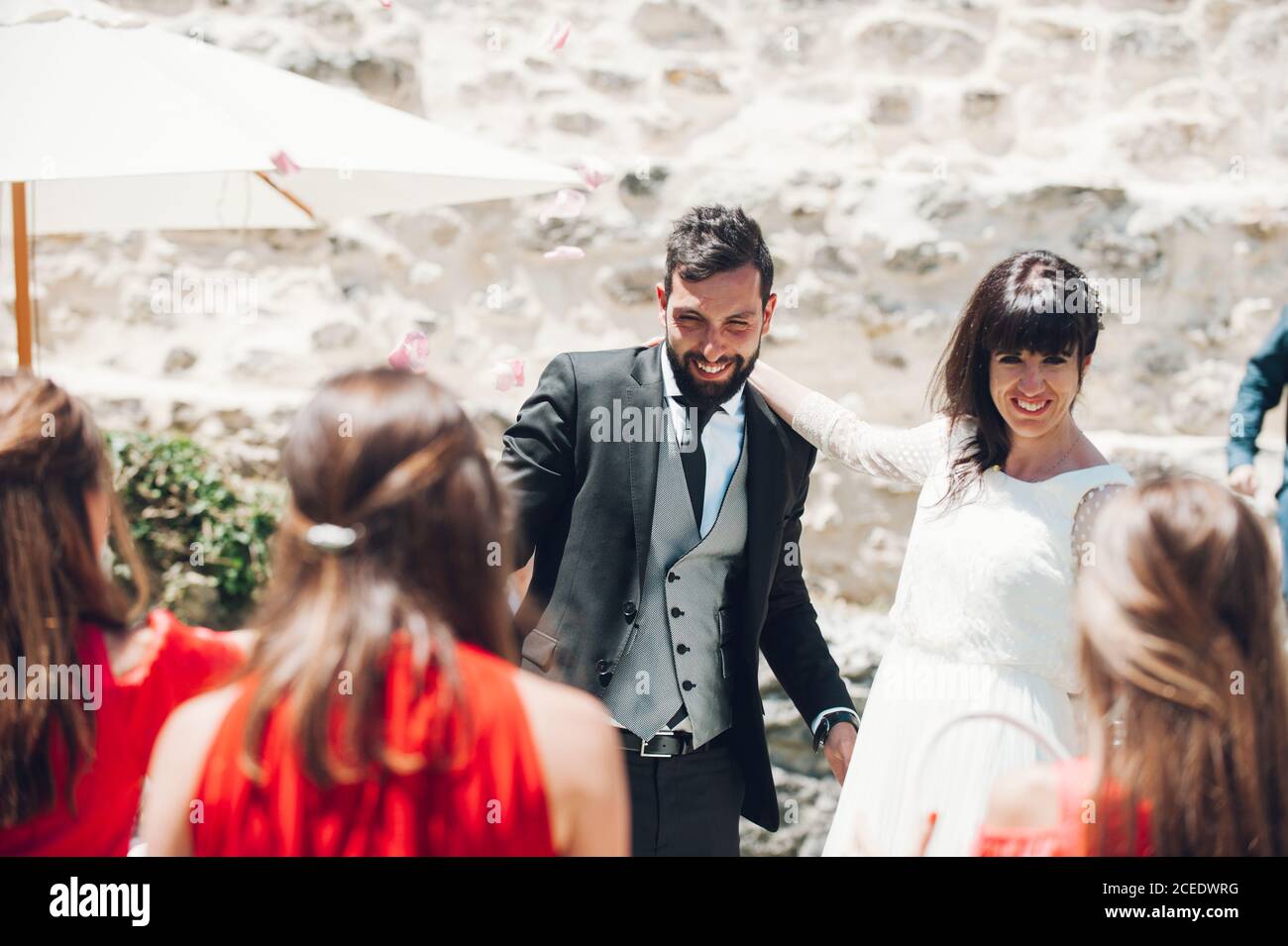 Throwing Rose Petals High Resolution Stock Photography and Images - Alamy