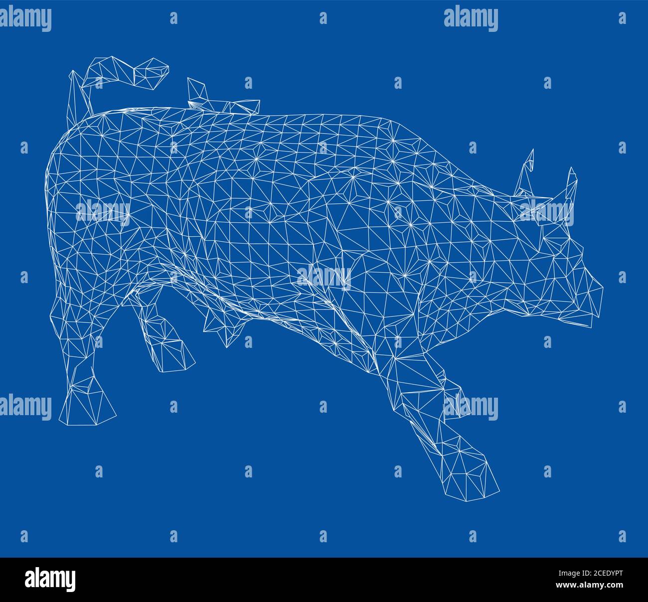 The Charging Bull. Vector Stock Vector Image & Art - Alamy