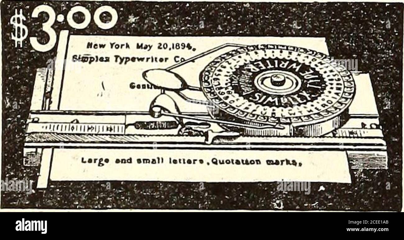 Simplex typewriter co hi-res stock photography and images - Alamy