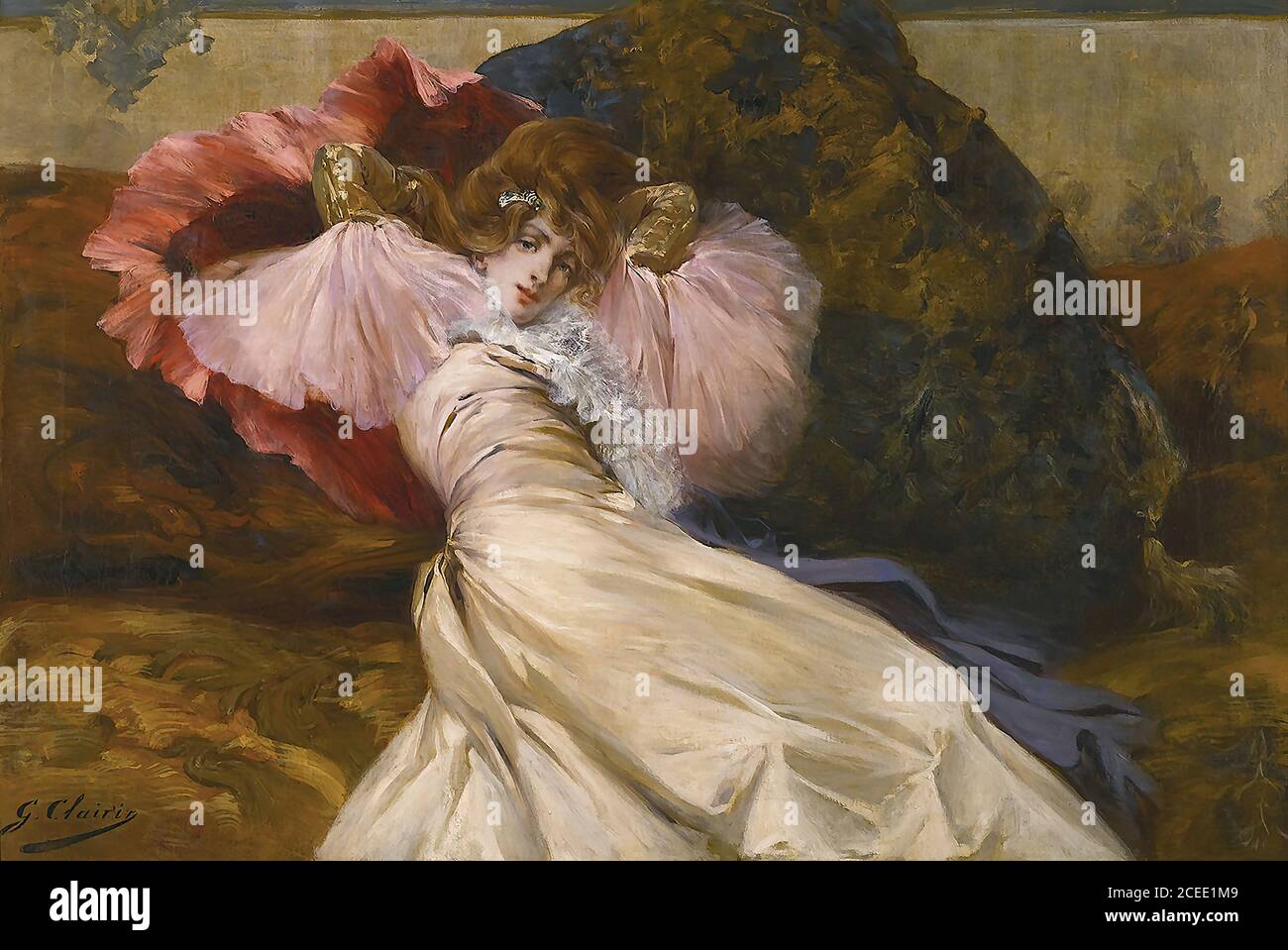 Reclining woman painting hi-res stock photography and images - Alamy