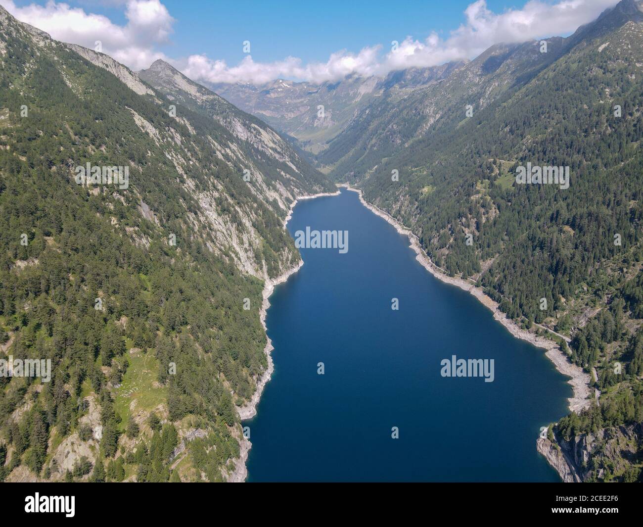 The dam of Sambuco in Maggia valley on the Swiss alps Stock Photo - Alamy