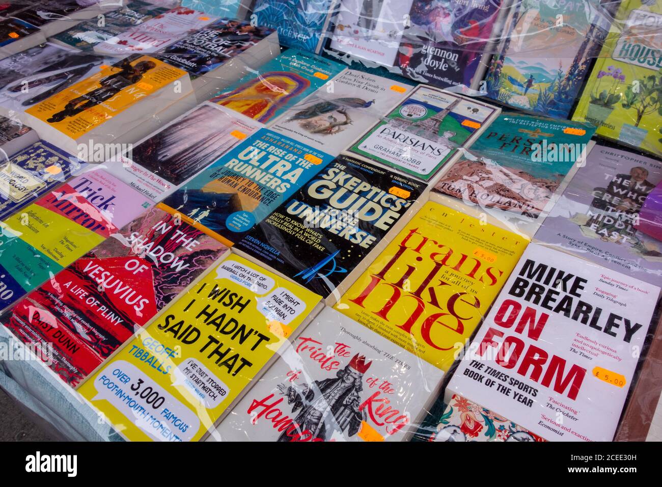 Selection of books, outside a bookstore Stock Photo - Alamy
