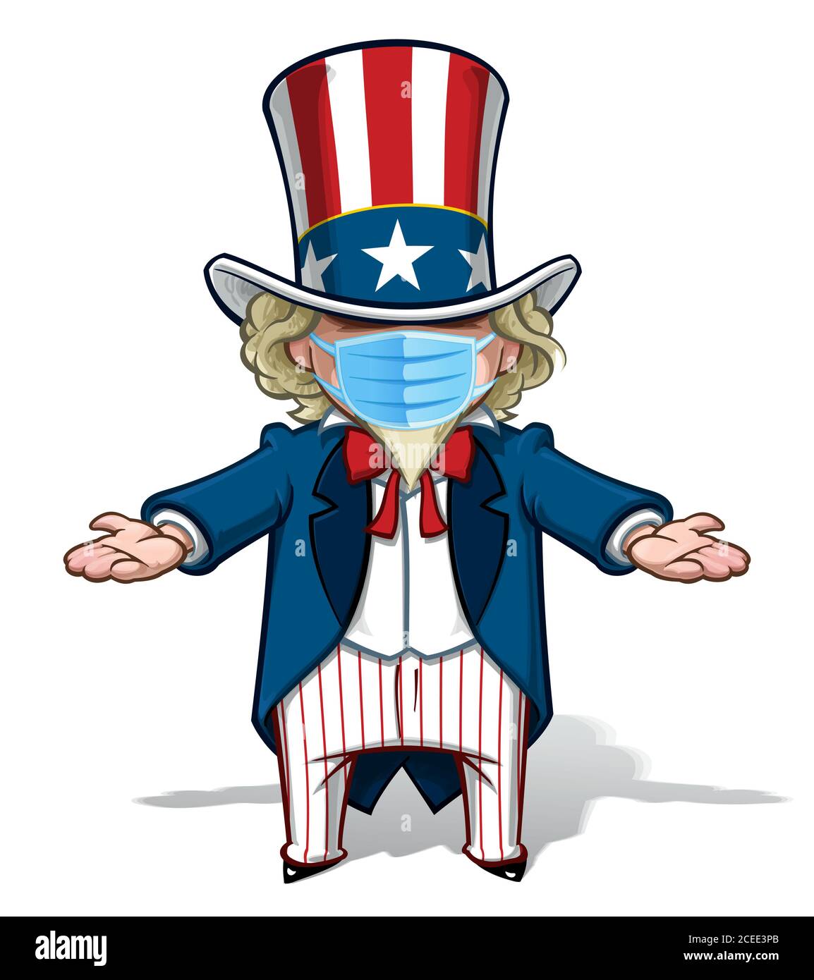Uncle Sam Beard Cartoon