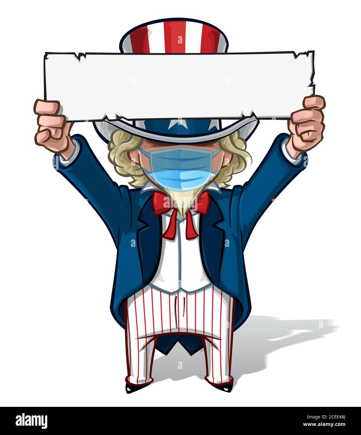 Uncle sam in a mask hi-res stock photography and images - Alamy