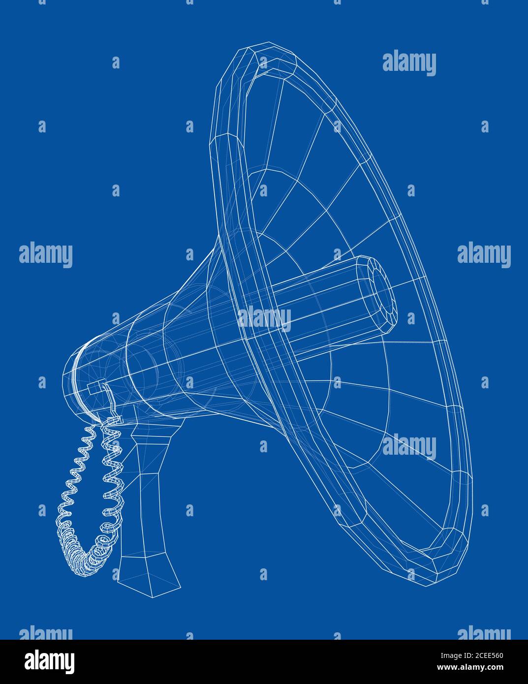 Megaphone concept outline. Vector Stock Vector Image & Art - Alamy
