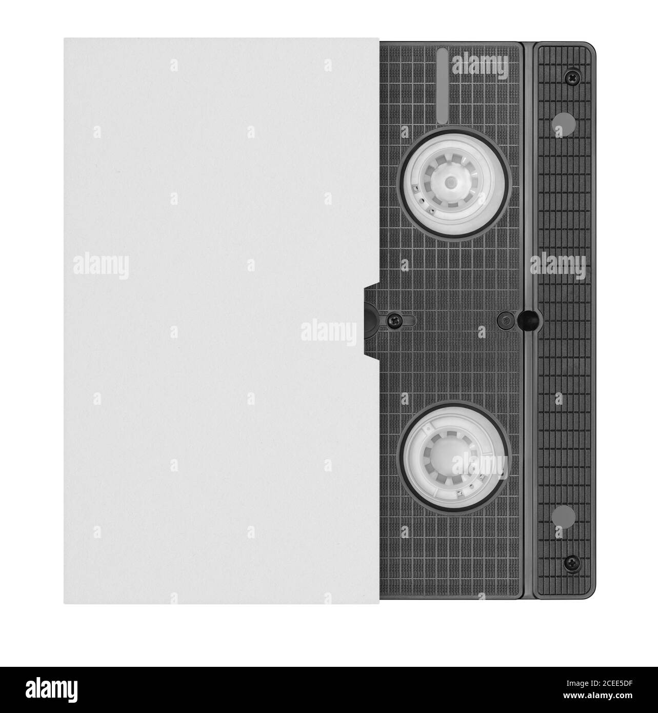 Old video cassette tape back hi-res stock photography and images - Alamy