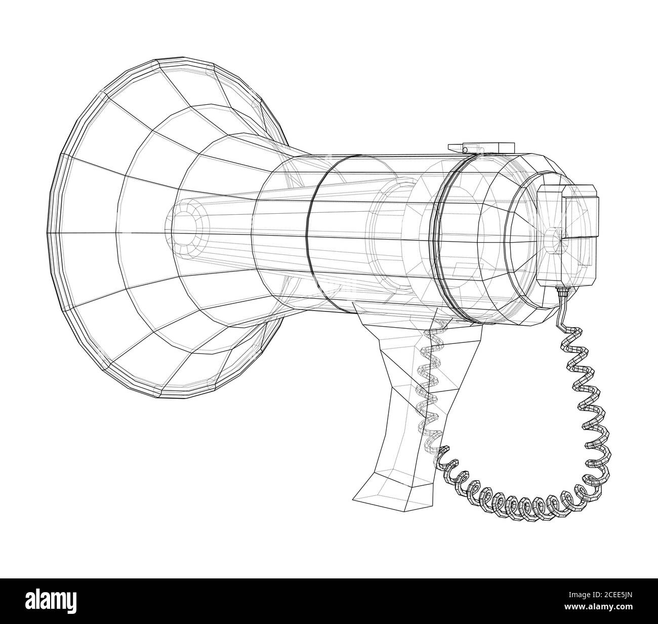 Megaphone concept outline. Vector Stock Vector Image & Art - Alamy