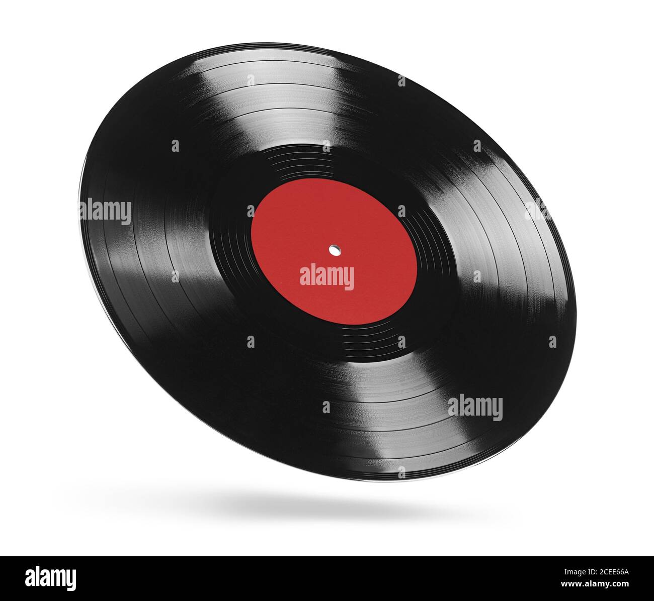 Analog vinyl record lp isolated on white background with clipping path ...