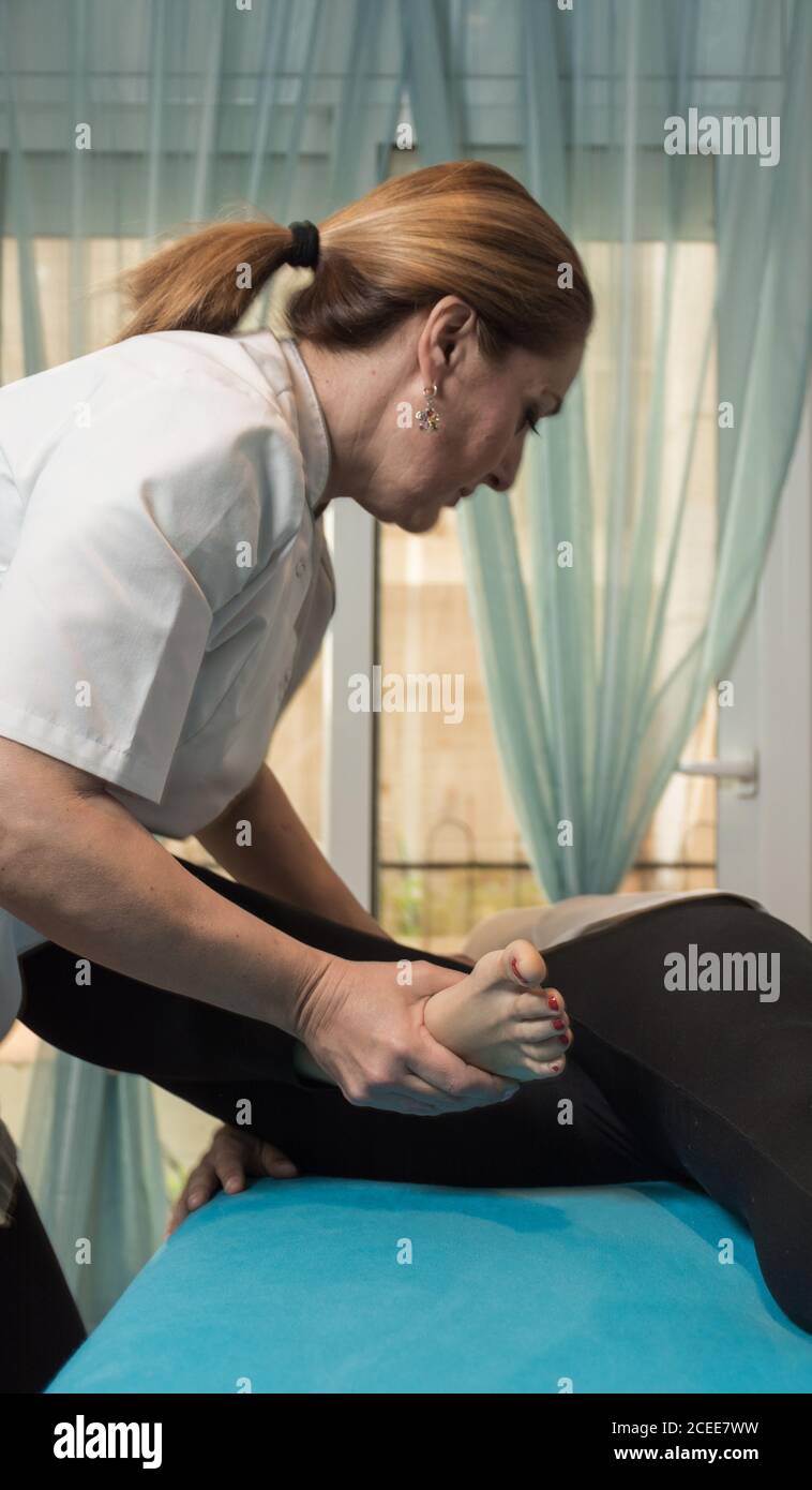 Alternative therapy body treatment, It is a body massage where you ...