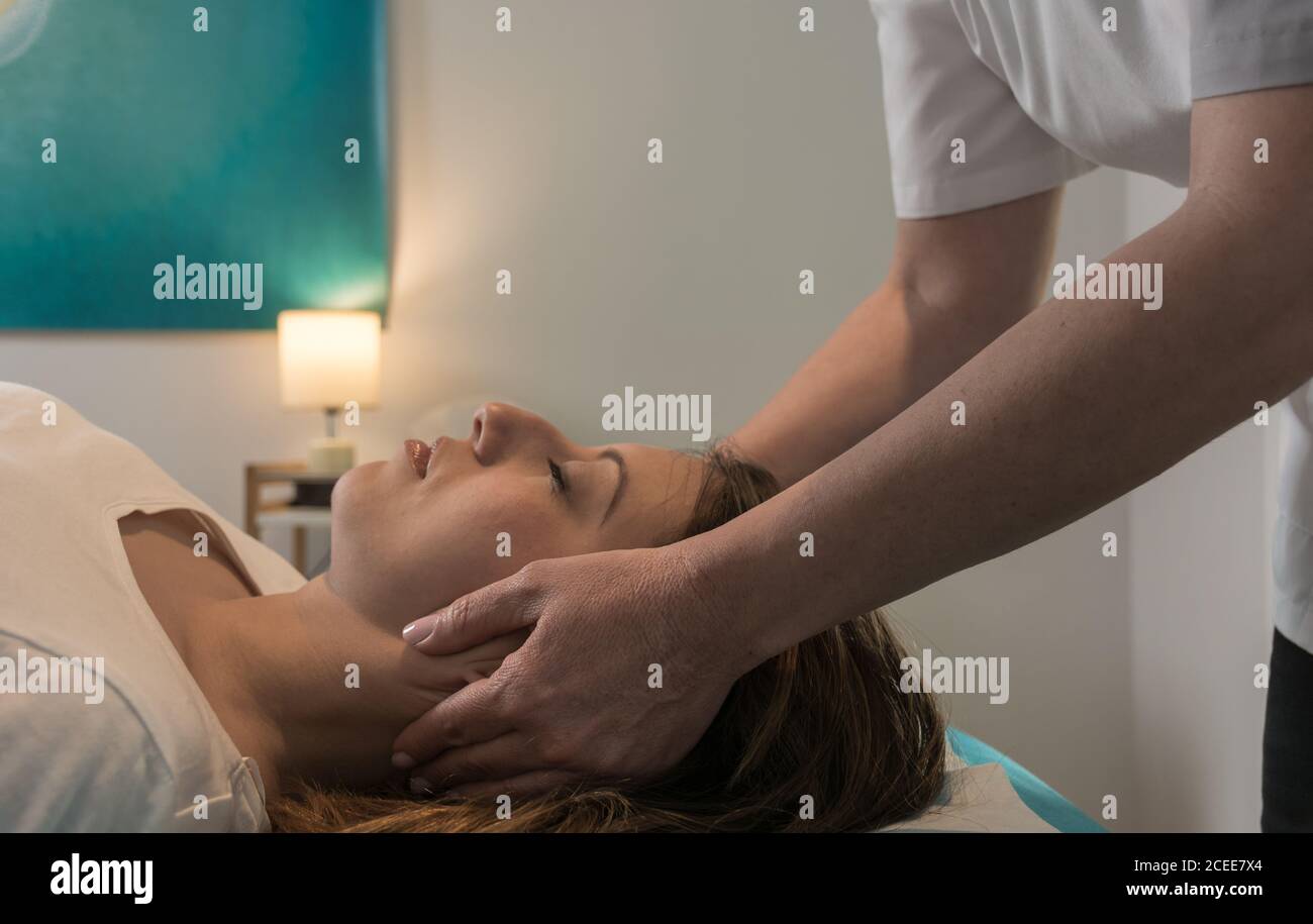 Alternative therapy body treatment, It is a body massage where you ...