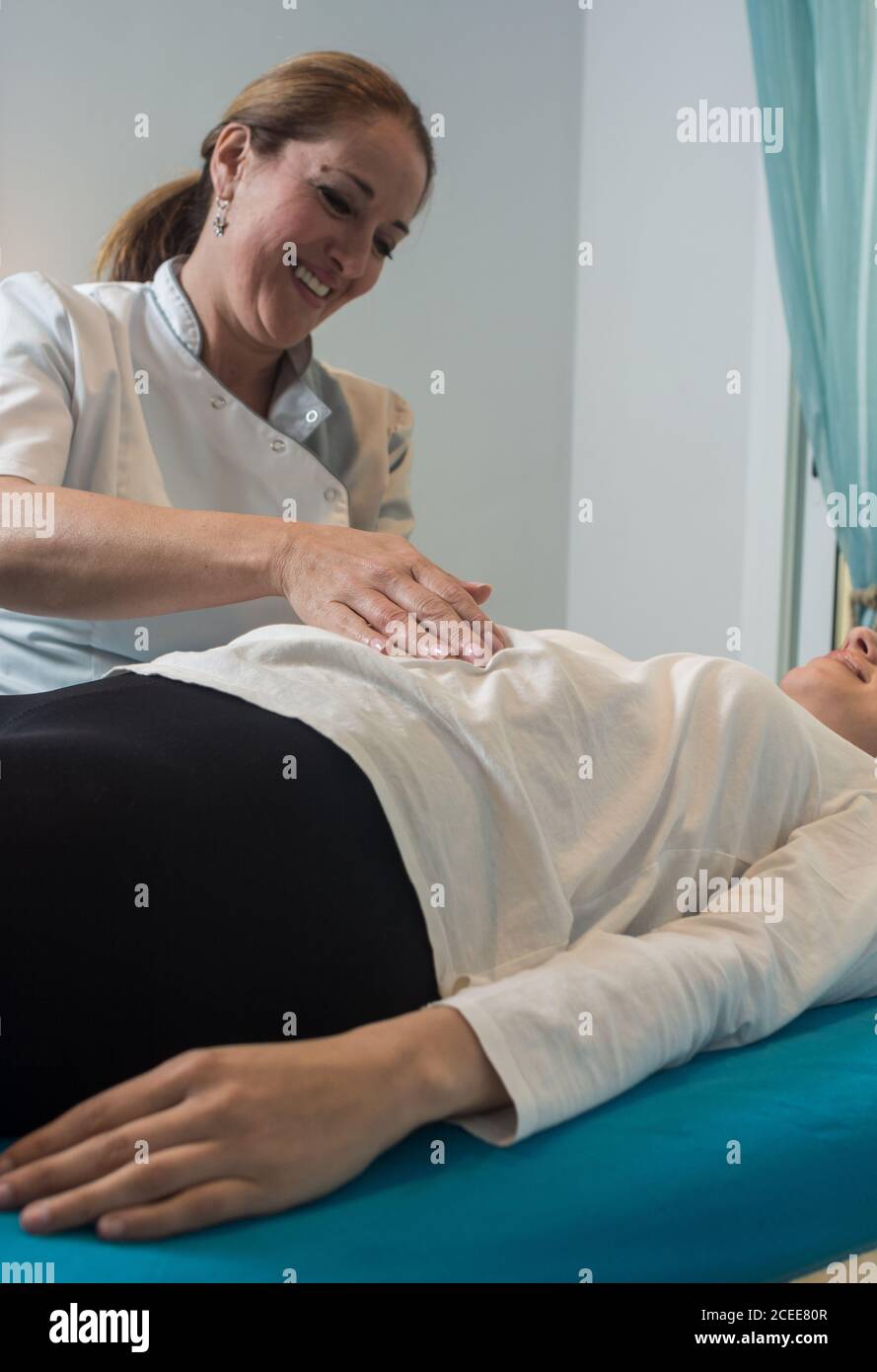 Alternative therapy body treatment, It is a body massage where you ...