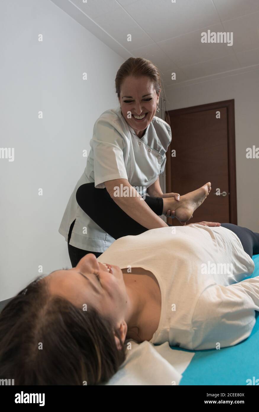 Alternative therapy body treatment, It is a body massage where you ...