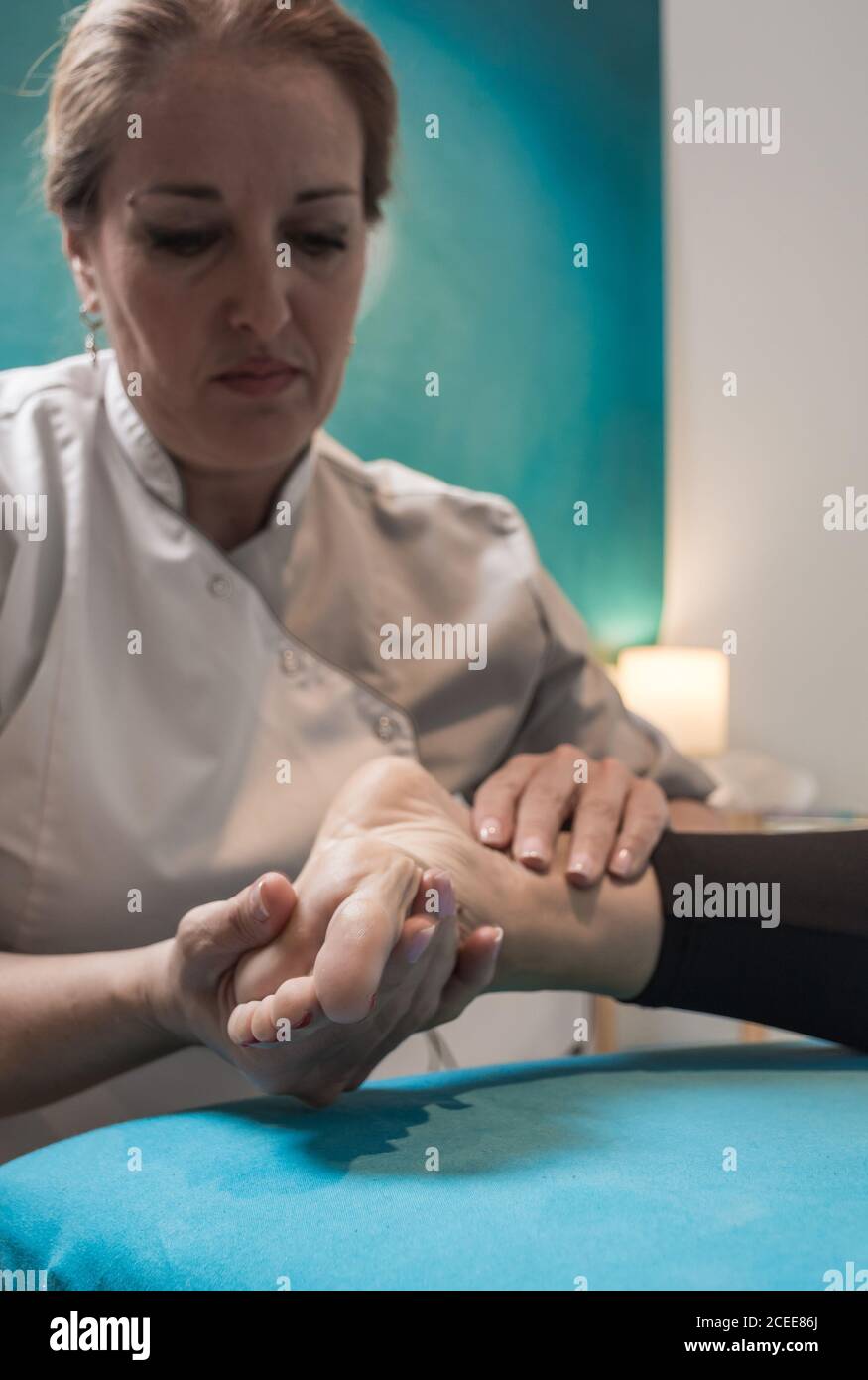 Alternative therapy body treatment, It is a body massage where you ...