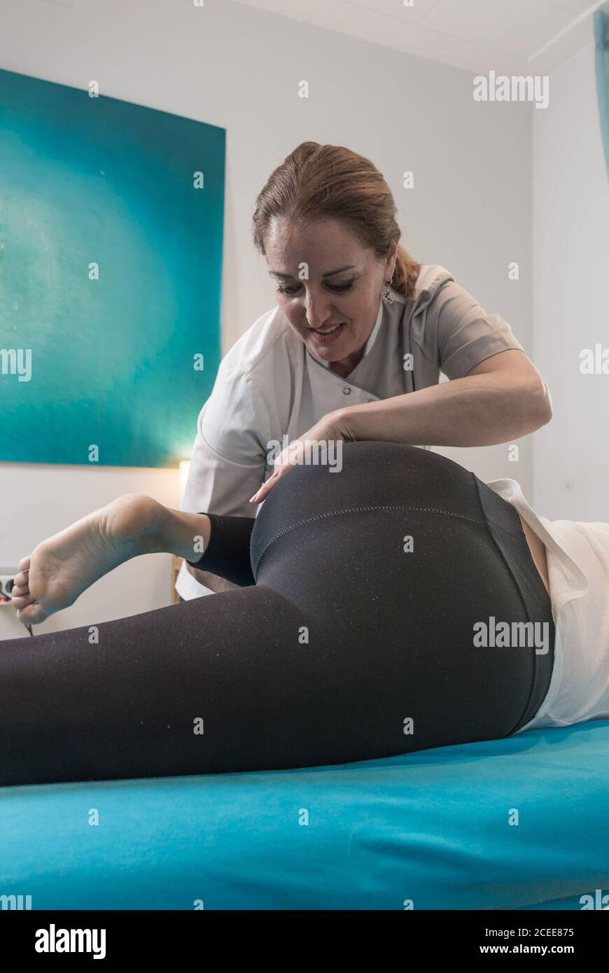 Alternative therapy body treatment, It is a body massage where you ...