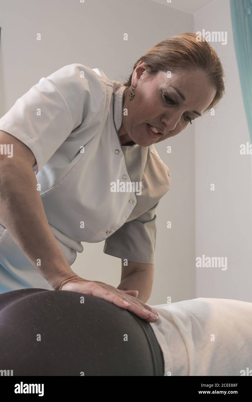 Alternative therapy body treatment, It is a body massage where you ...