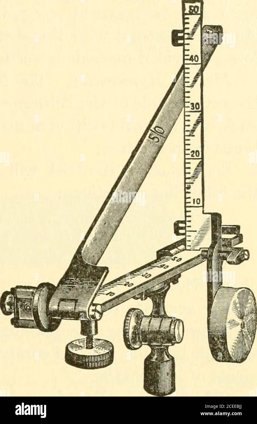 . Forest mensuration. isosceles triangles formed by useof pole, for ...