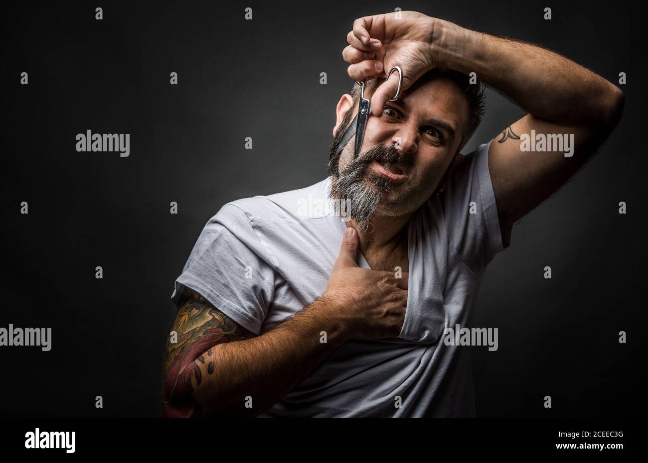 Cutting chest hi-res stock photography and images - Alamy