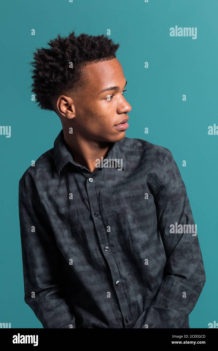 African man blue eyes hi-res stock photography and images - Alamy