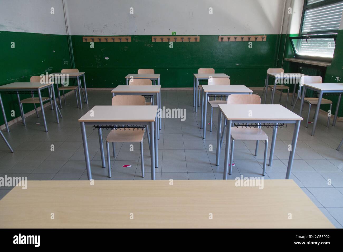 Roma, Italy. 01st Sep, 2020. View of one of classrooms of Augusto ...