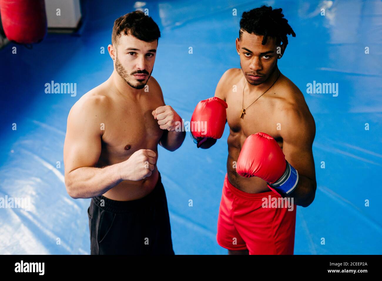Looking at an opponent hi-res stock photography and images - Alamy