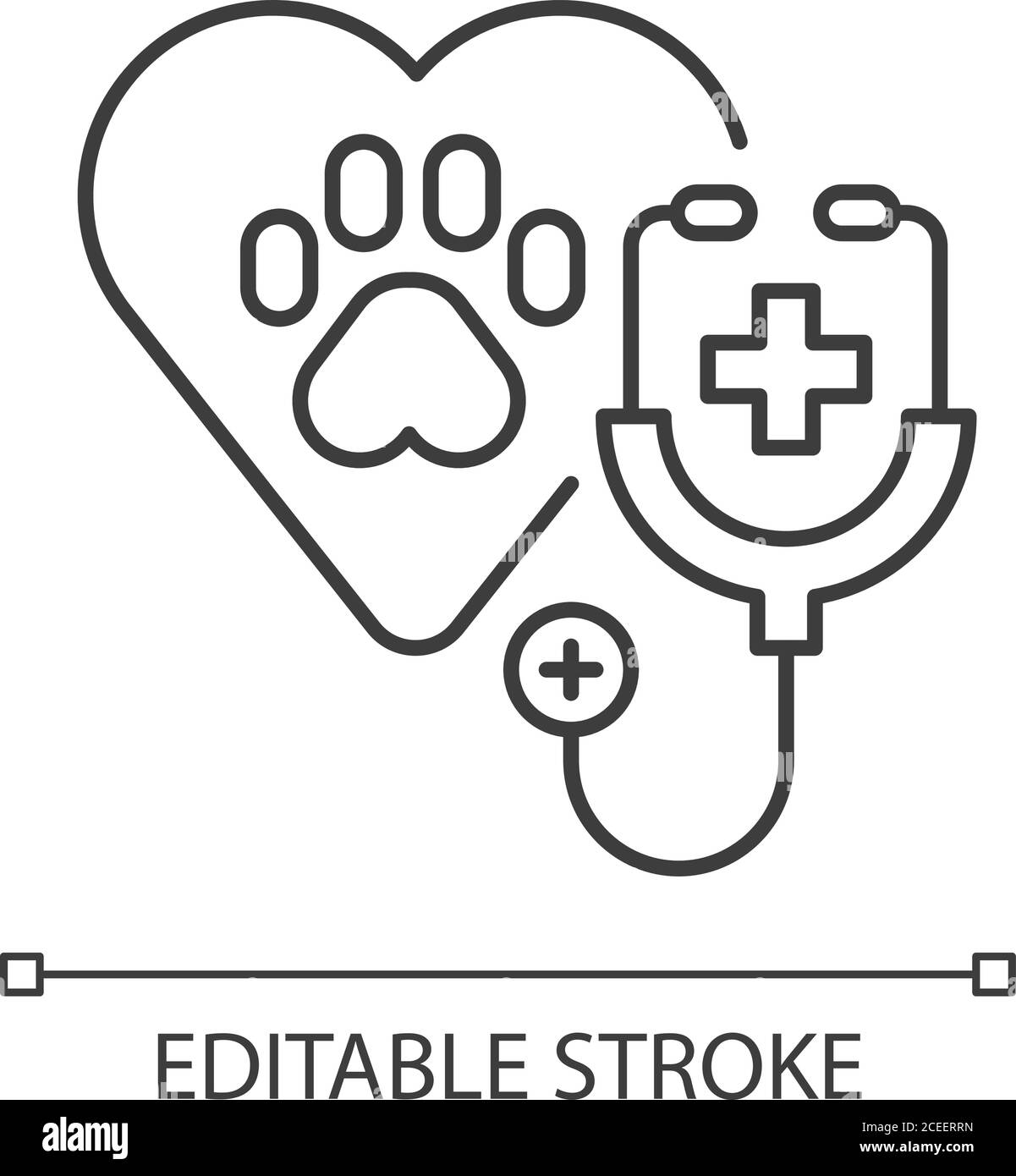 Veterinary care linear icon Stock Vector Image & Art - Alamy